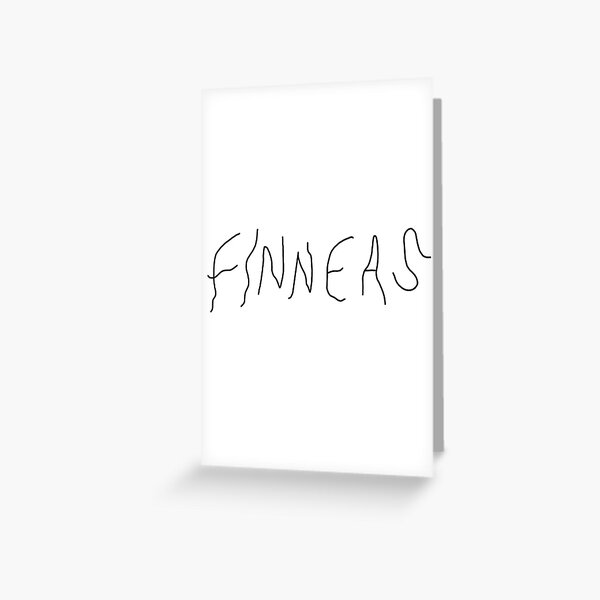 "finneas logo" Greeting Card by chloekari | Redbubble