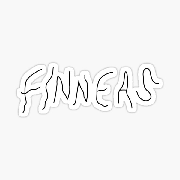 "finneas logo" Sticker by chloekari | Redbubble