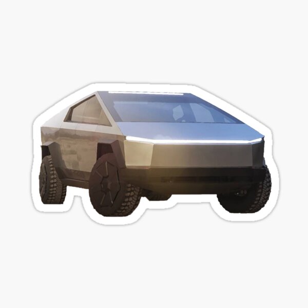 "Tesla Cybertruck " Sticker by adamfaris | Redbubble