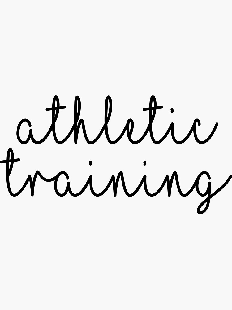 "athletic training" Sticker for Sale by abrown224 | Redbubble