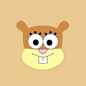 "Sandy Cheeks t-shirt without helmet" Sticker for Sale by iedasb ...