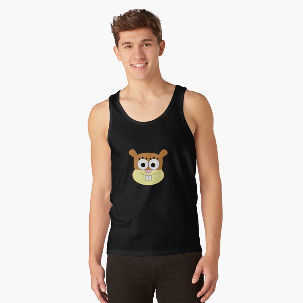 "Sandy Cheeks t-shirt without helmet" Sticker for Sale by iedasb ...