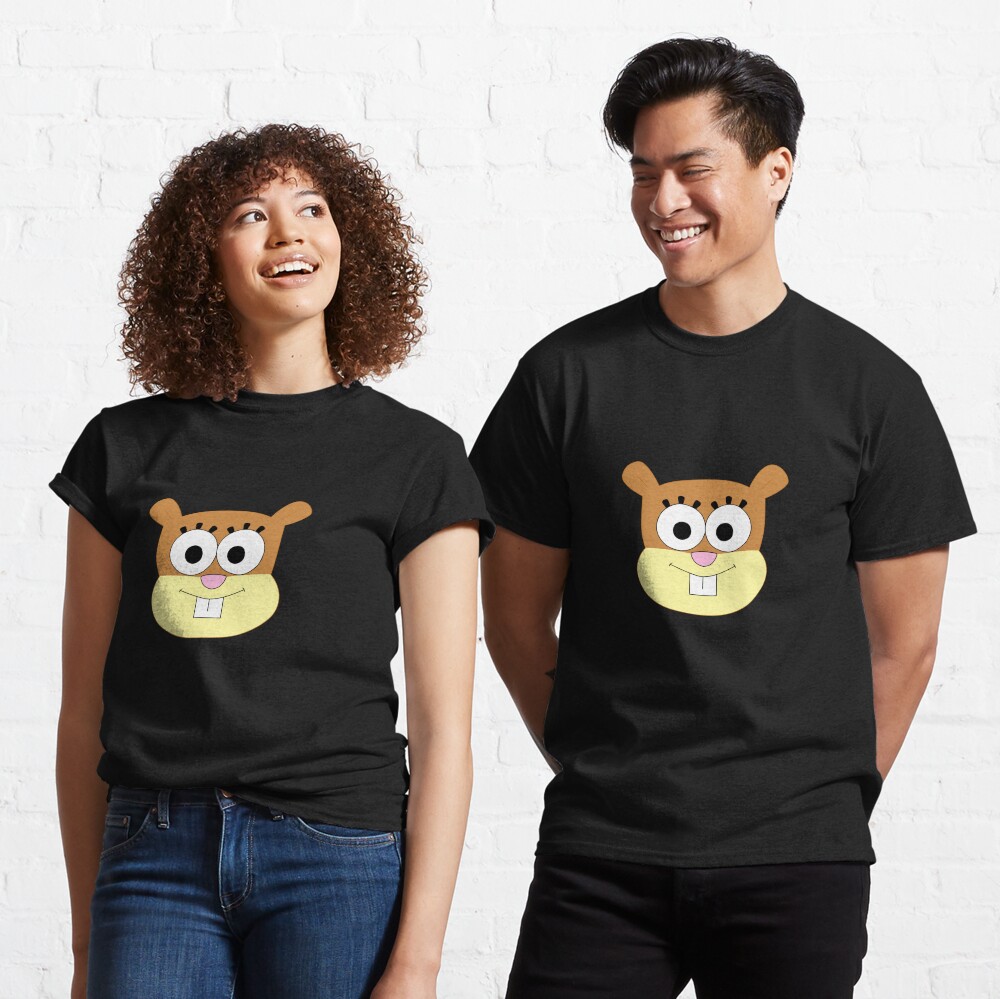 "Sandy Cheeks t-shirt without helmet" Sticker for Sale by iedasb ...
