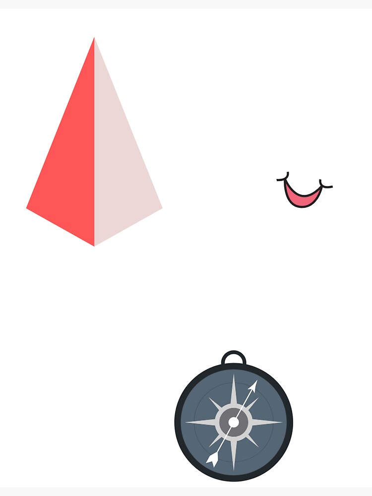 "Pyramid Smile" Sticker for Sale by CoralIvory | Redbubble