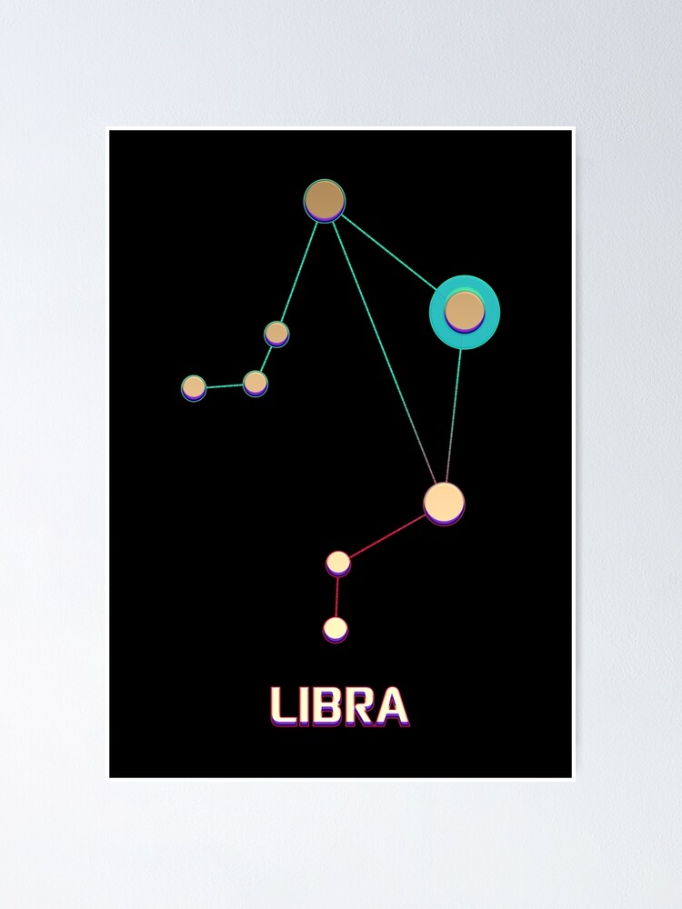 "Libra Star Chart" Poster by Amanda-Lakey | Redbubble