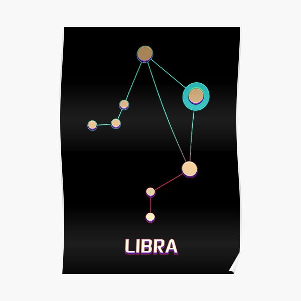 "Libra Star Chart" Poster by Amanda-Lakey | Redbubble
