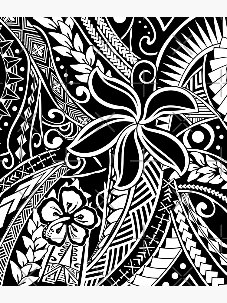 "Tribal Tiare " Photographic Print for Sale by sunnthreads | Redbubble
