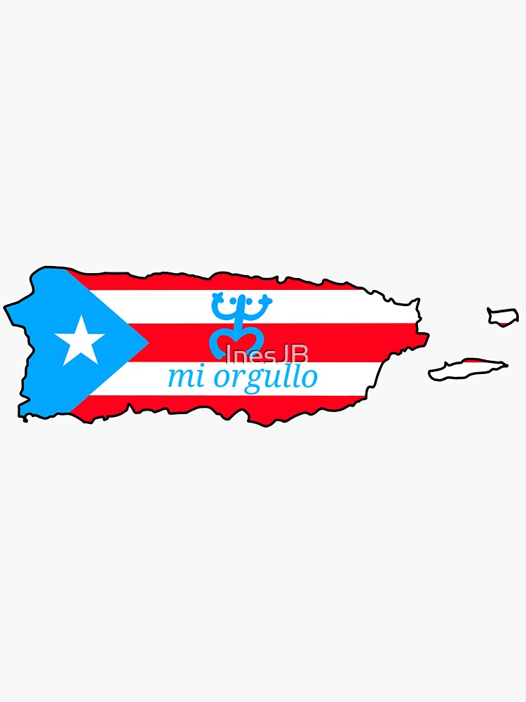 "Puerto Rico Mi Orgullo" Sticker for Sale by InesJB | Redbubble