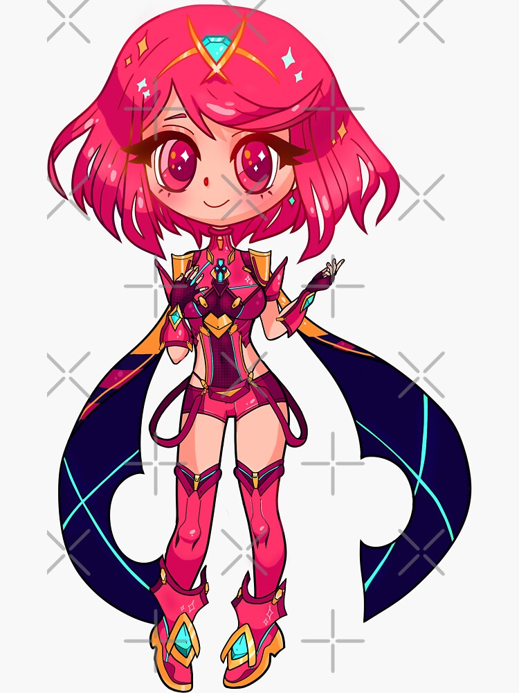 "Pyra!" Sticker for Sale by hauntingprince | Redbubble