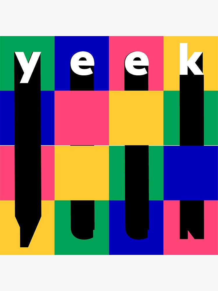 " yeek #17" Sticker for Sale by yeekonline | Redbubble