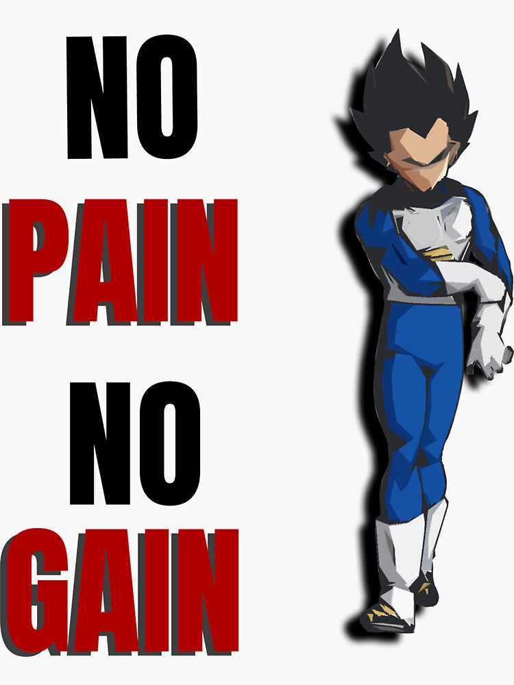 "Vegeta Training" Sticker for Sale by xKingJesterx | Redbubble