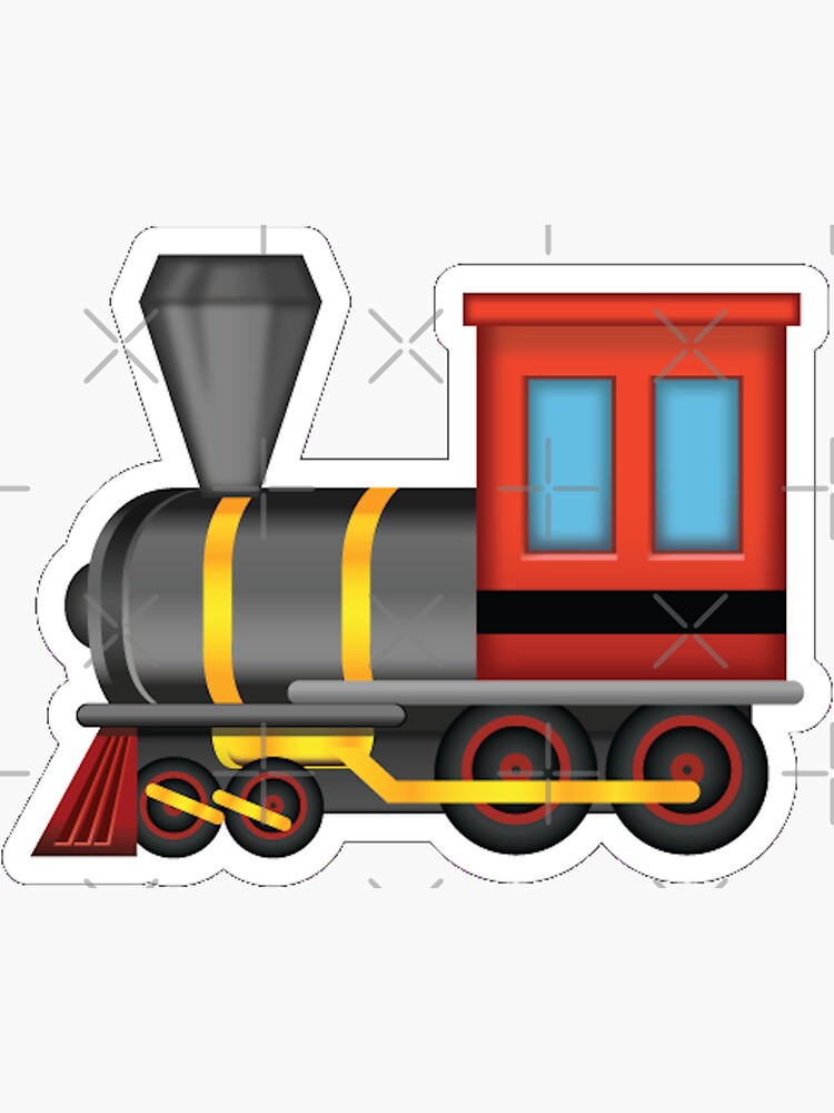 "Steam Train Emoji" Sticker for Sale by ontherails | Redbubble