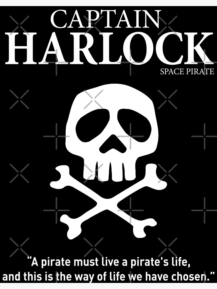Captain Harlock Skull Logo