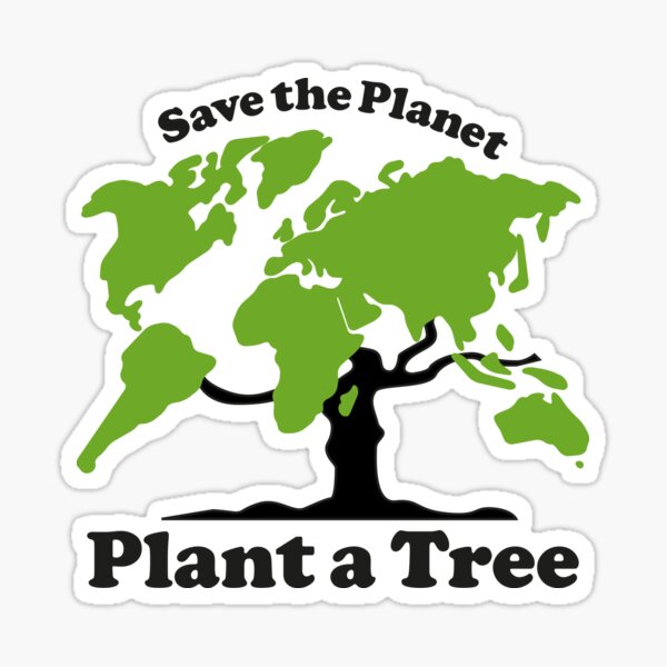 "Plant a Tree" Sticker for Sale by markvickers41 | Redbubble
