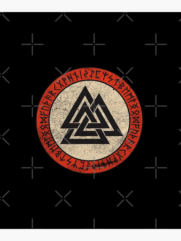 "Valknut Viking Knot Odin Wotan Norse Mythology Warrior Odhin design ...