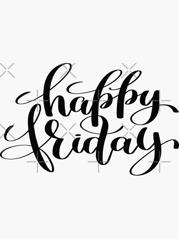 "Happy Friday" Sticker for Sale by ProjectX23 | Redbubble