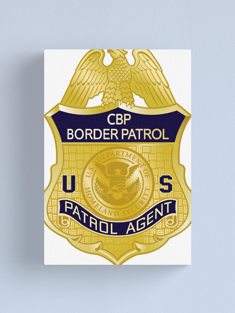"United States Border Patrol Badge Immigration" Canvas Print by ...