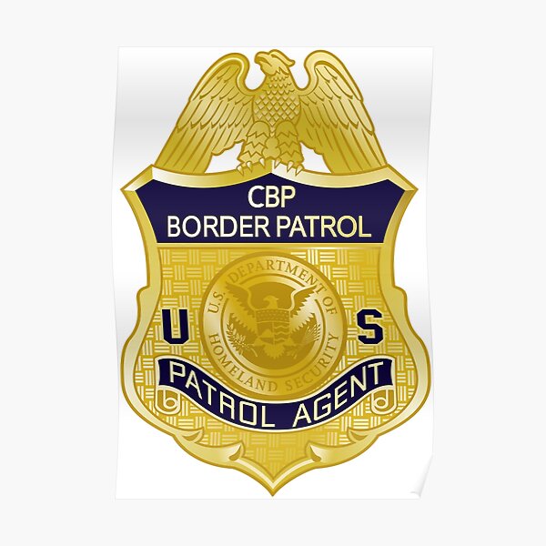 "United States Border Patrol Badge Immigration" Poster for Sale by ...