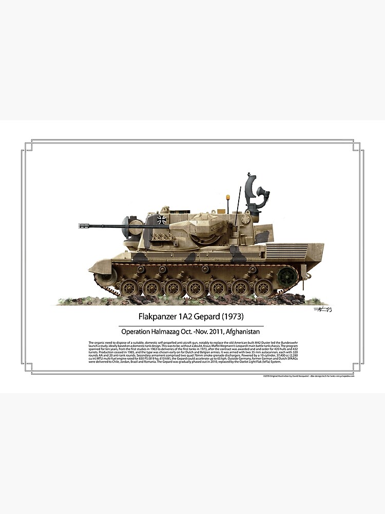 "Flakpanzer 1A2 Gepard Afghanistan 2011" Photographic Print for Sale by ...