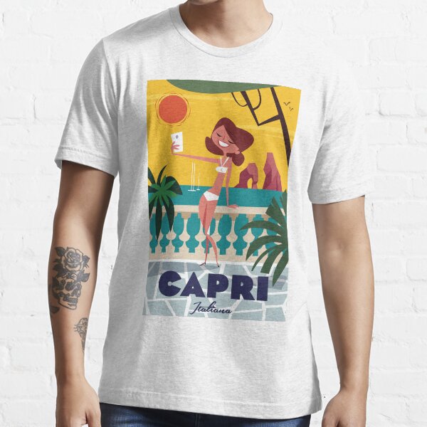 "Capri poster" T-shirt for Sale by GAGodel | Redbubble | capri t-shirts ...