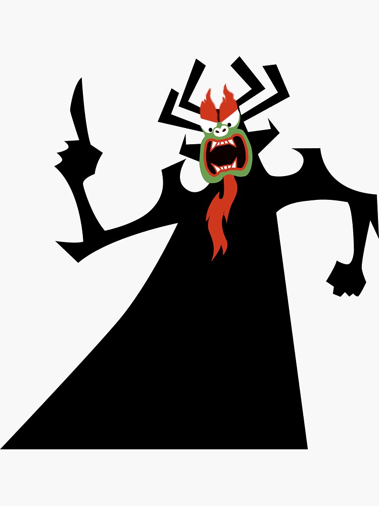 "Samurai Jack Aku " Sticker for Sale by karamram | Redbubble