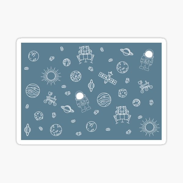 "Space Doodles" Sticker for Sale by srogers29 | Redbubble