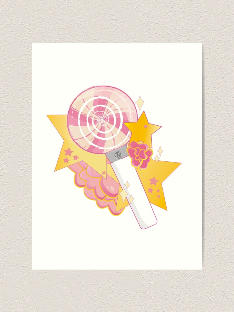 "Candy Bong - Twice Lightstick" Art Print by RayxStuff | Redbubble