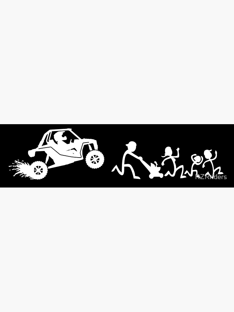 "Stick Family Run From SXS" Sticker for Sale by RZRriders | Redbubble