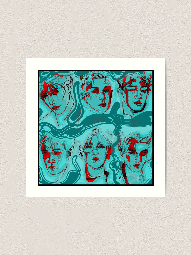 "EXO - OBSESSION DRAWING" Art Print by dangerbeforeyou | Redbubble
