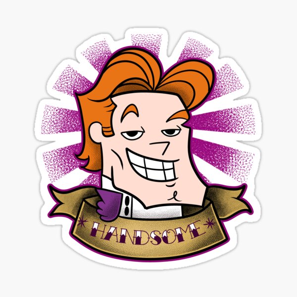 "Handsome" Sticker for Sale by absolemstudio | Redbubble