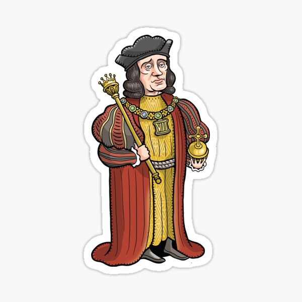 "Henry VII" Sticker for Sale by MacKaycartoons | Redbubble
