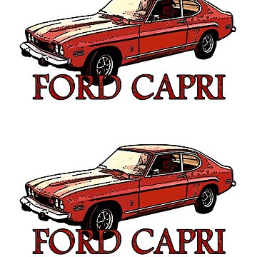 "Sticker FORD CAPRI" Sticker for Sale by Vittorio Magaletti | Redbubble