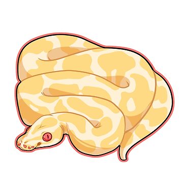 "Albino Ball Python" Sticker for Sale by cargorabbit | Redbubble