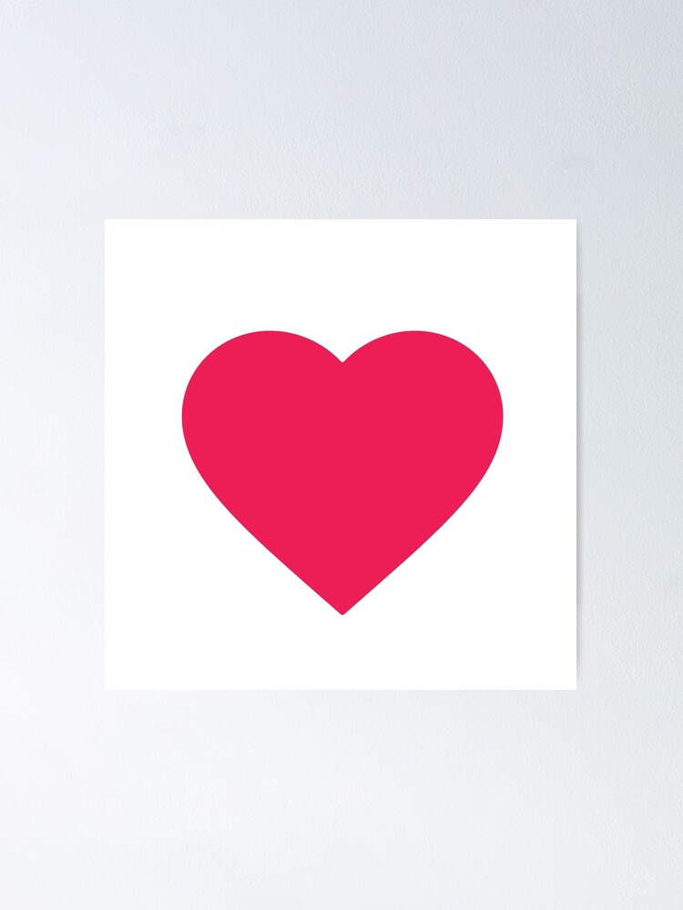 Tiktok Heart Poster For Sale By Joel11 Redbubble