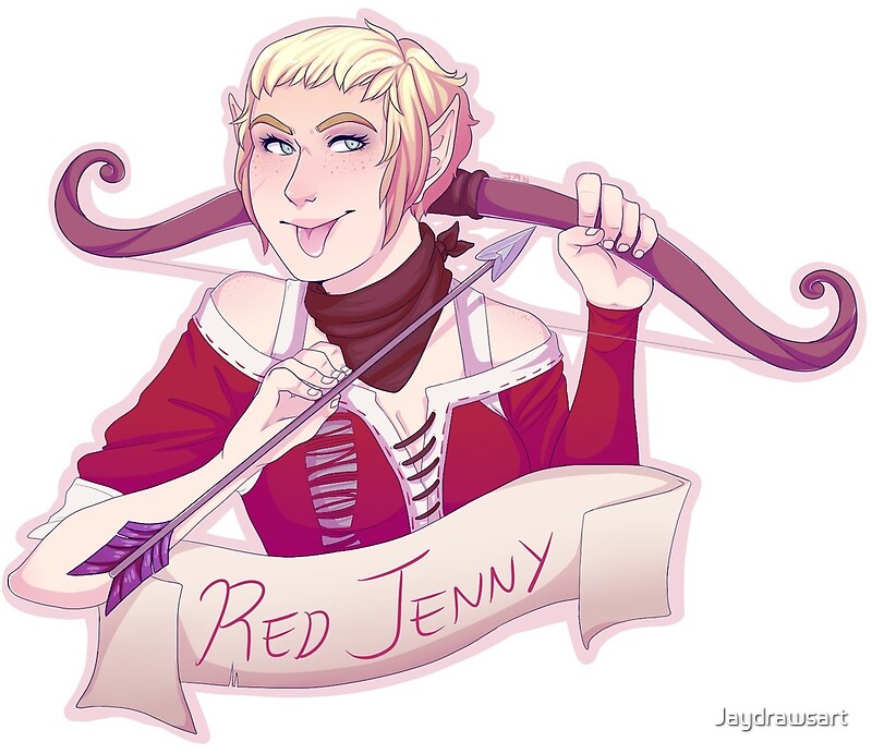 "Red Jenny" by Jaydrawsart | Redbubble