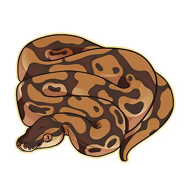"Ball Python - Regular" Sticker for Sale by cargorabbit | Redbubble