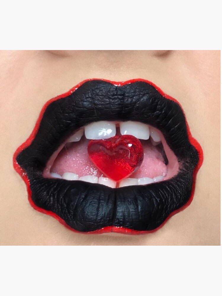 "Devil Lips" Sticker by Rekked | Redbubble