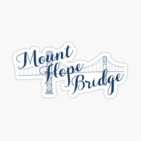 "Mount Hope Bridge" Sticker for Sale by federicomaf23 | Redbubble
