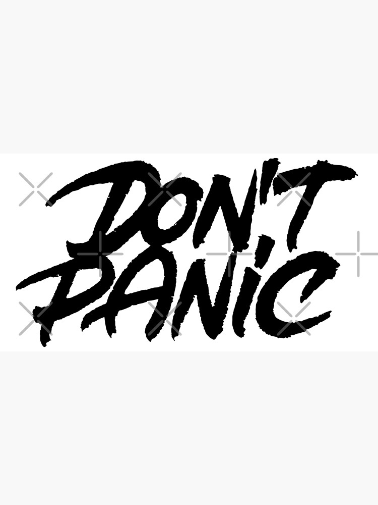"Don't Panic" Poster for Sale by Zagach | Redbubble
