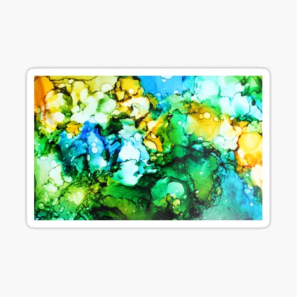 "Green fusion" Sticker by KazArtnDesign | Redbubble