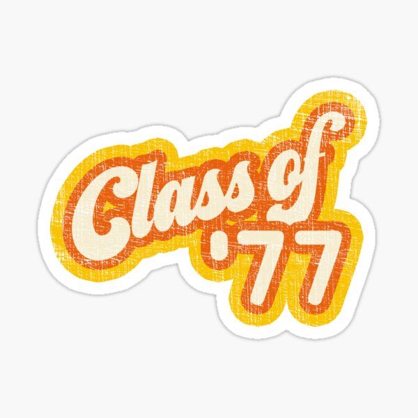 "Retro Seventies High School - 1970s Vintage Class of 1977 distressed ...