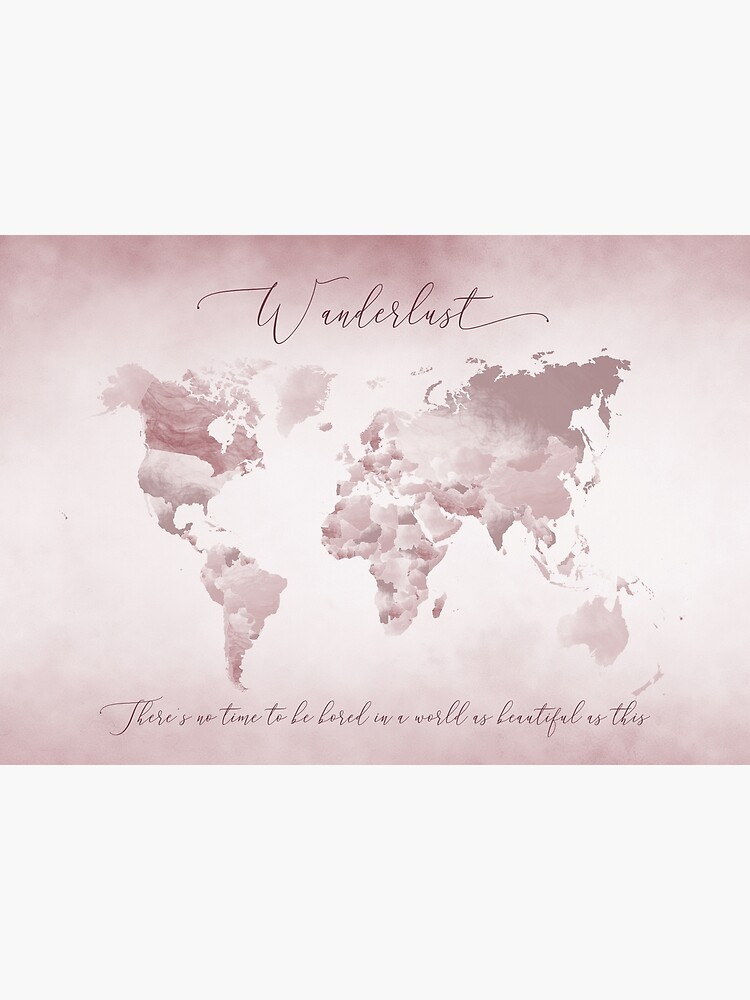 Wanderlust World Map Premium Matte Vertical Poster sold by Guilherme ...