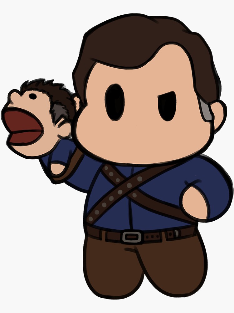 "Ash" Sticker for Sale by blinkingbat | Redbubble