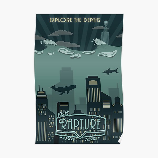 "Bioshock Rapture Poster" Poster for Sale by nimikii | Redbubble