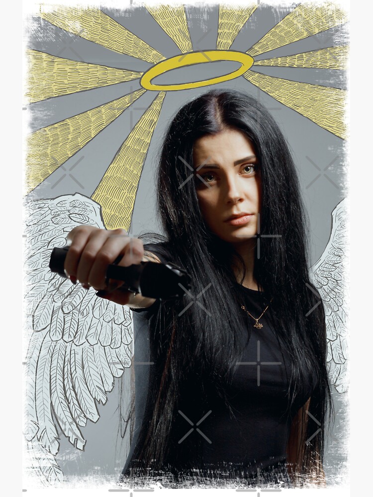 "Angel with gun" Sticker for Sale by igorigorevich | Redbubble