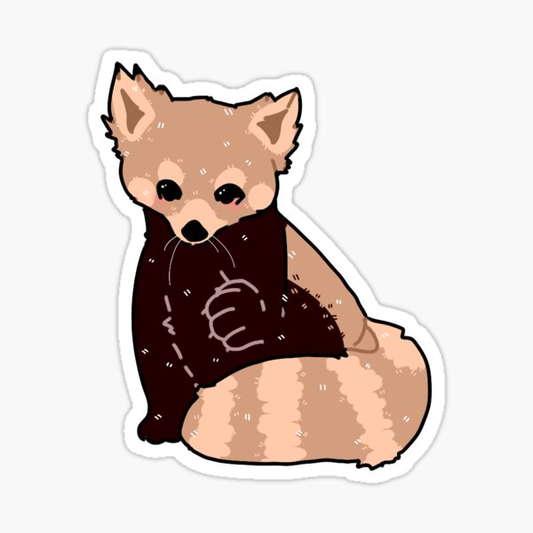 Chibi Red Panda Stickers | Redbubble