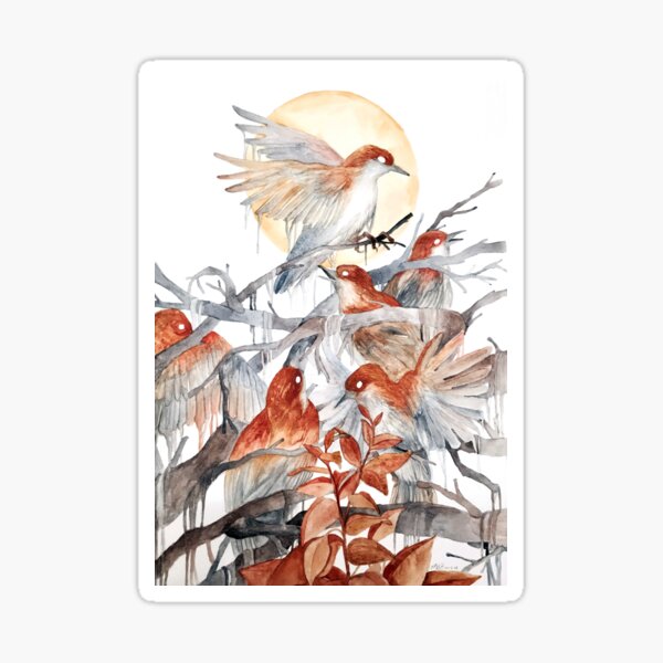 "Redbirds" Sticker by frostedmikan | Redbubble