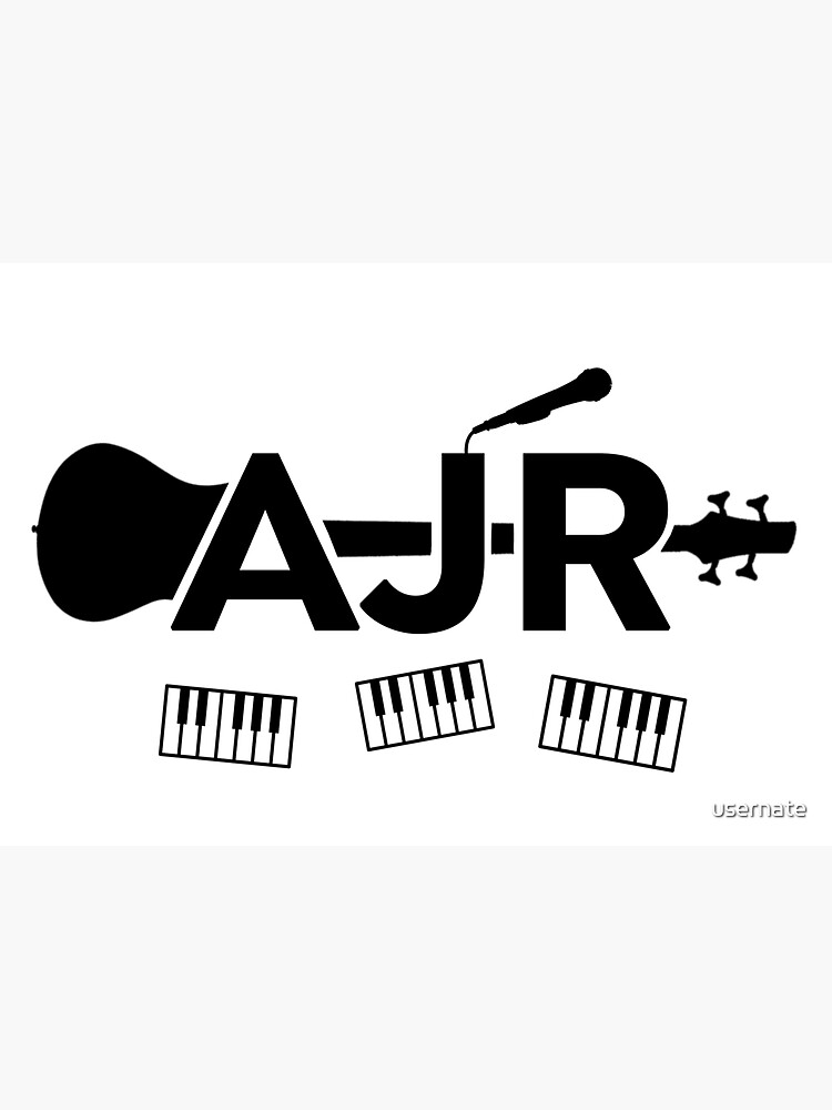 "AJR Instruments (Black Logo)" Sticker for Sale by usernate | Redbubble