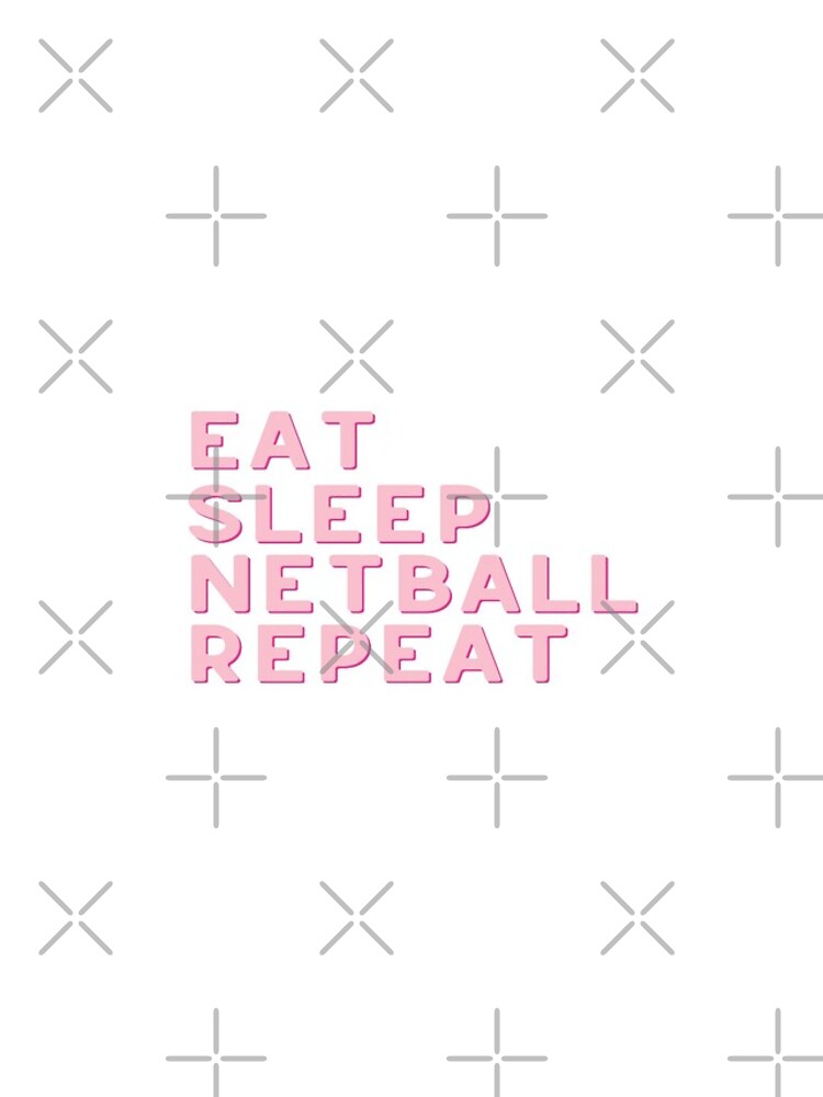 "Eat Sleep Netball Repeat" iPhone Case for Sale by teesaurus | Redbubble