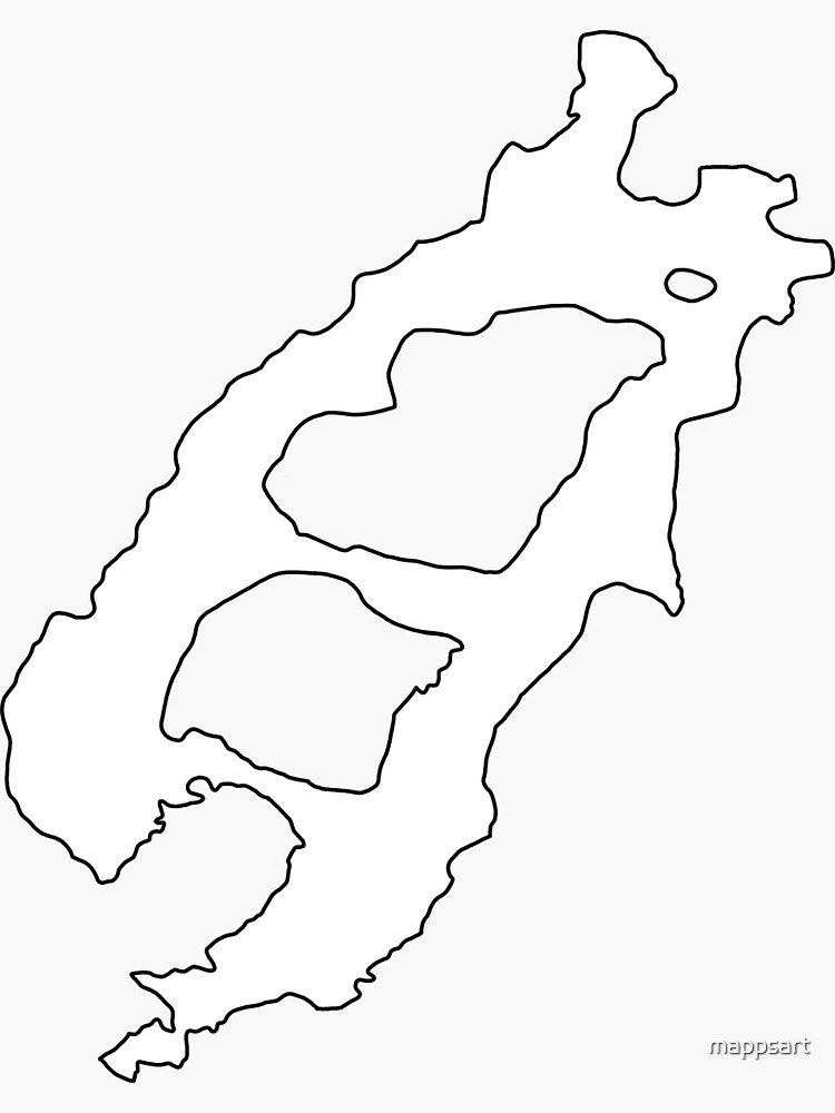 "Lake Placid" Sticker for Sale by mappsart | Redbubble